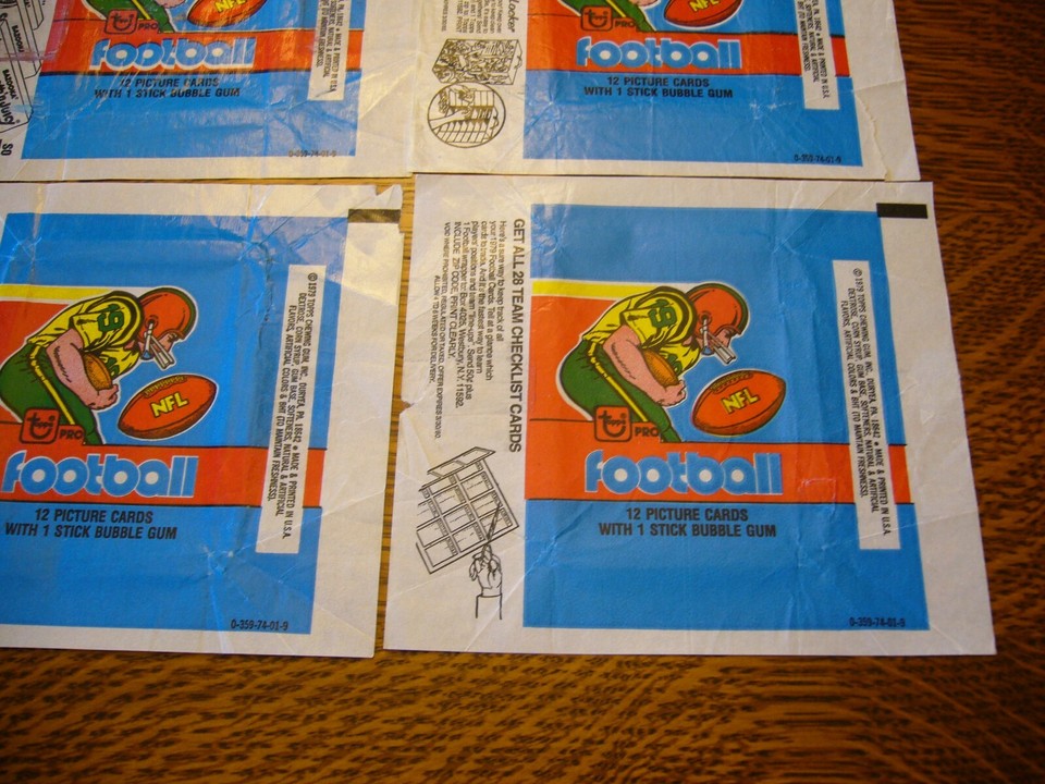 Lot 14 Topps 1979 NFL Football Empty Wax Pack Wrappers - No Cards ...