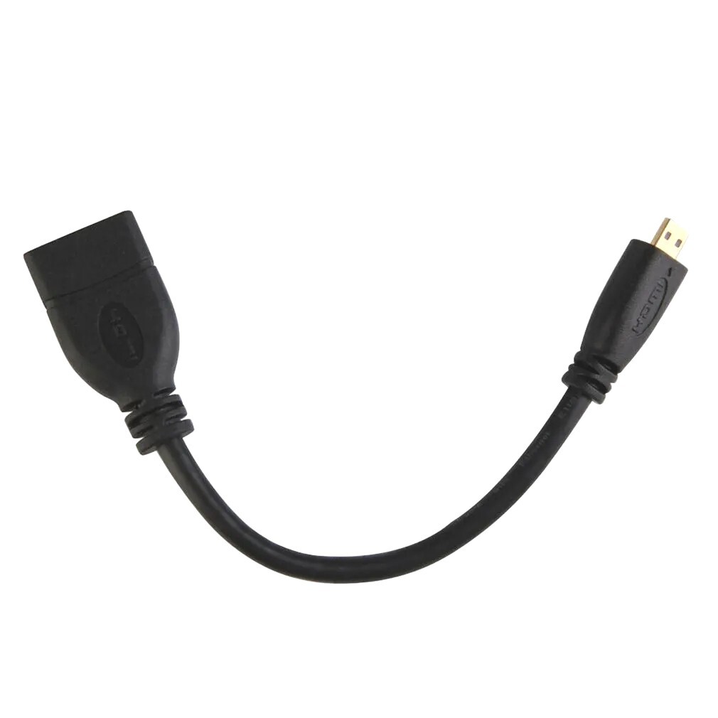 C39 Micro HDMI Adapter Plug To HDMI Socket Cable Audio Video 15cm | eBay