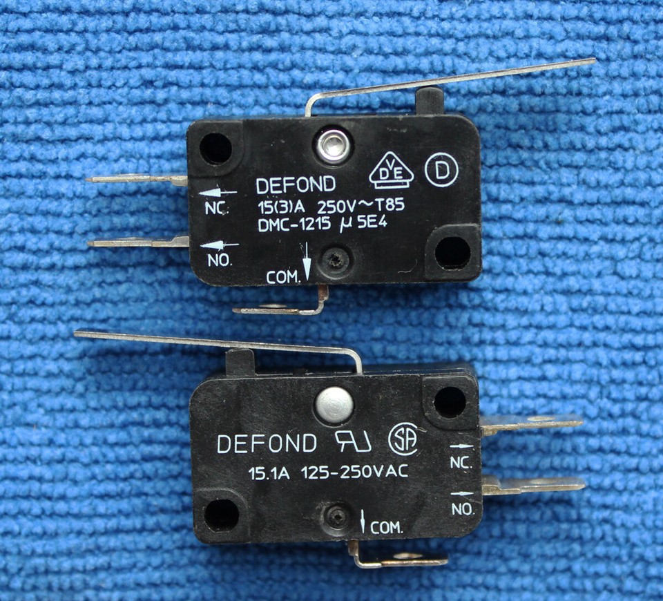 5pcs DMC-1215 Micro Limit Switch 3 Pins 15A 250VAC DEFOND | eBay.de
