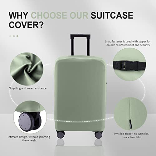 Travel Luggage Cover Suitcase Protector Scratch-Resistant Fit 24-25 ...