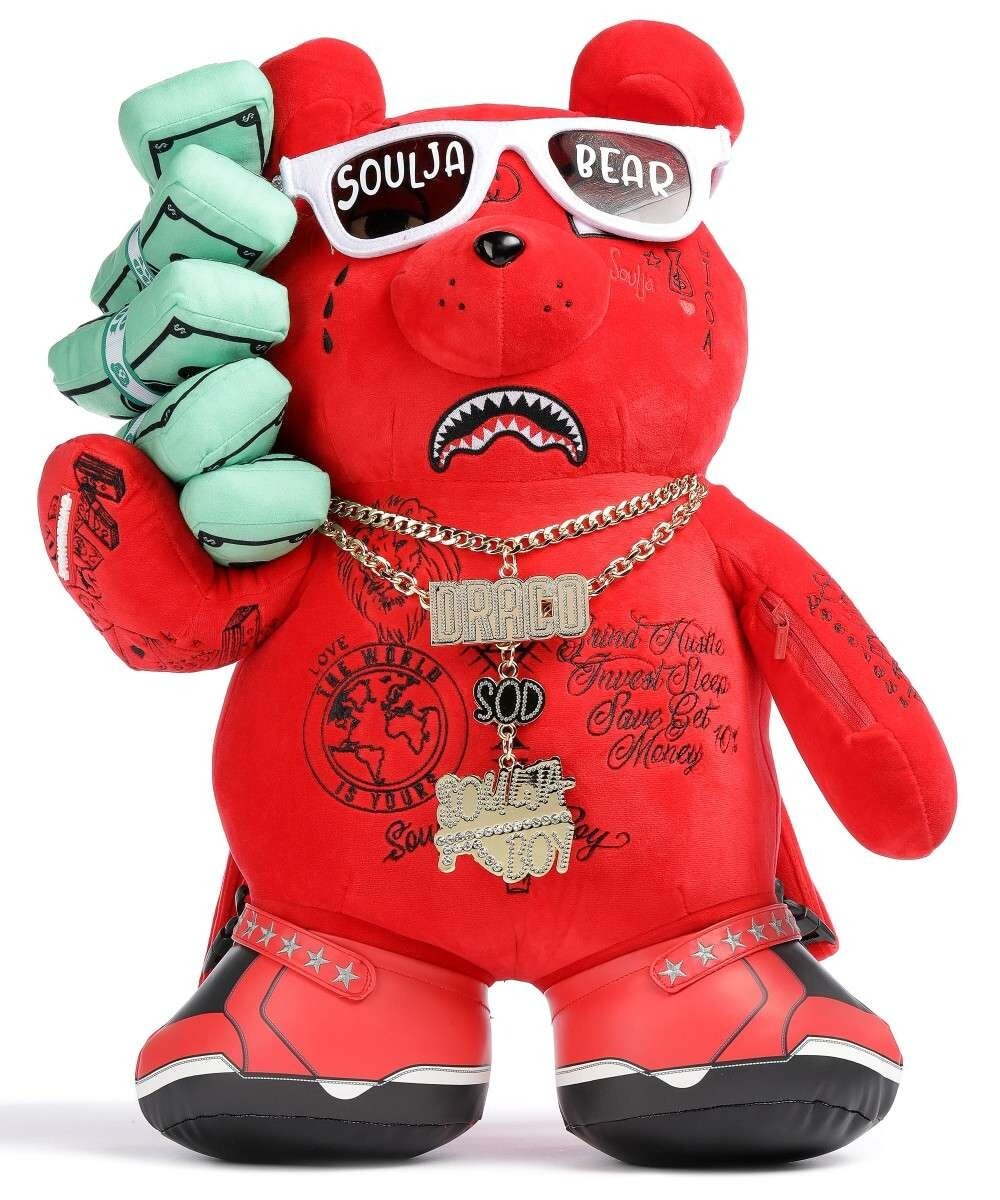 Sprayground Dinero Moneybear Soulja Boy Backpack Red Green Money ...