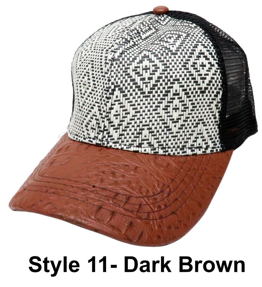 Men Women New Wicker Straw Woven Baseball Cap Curved Visor Summer Hat ...