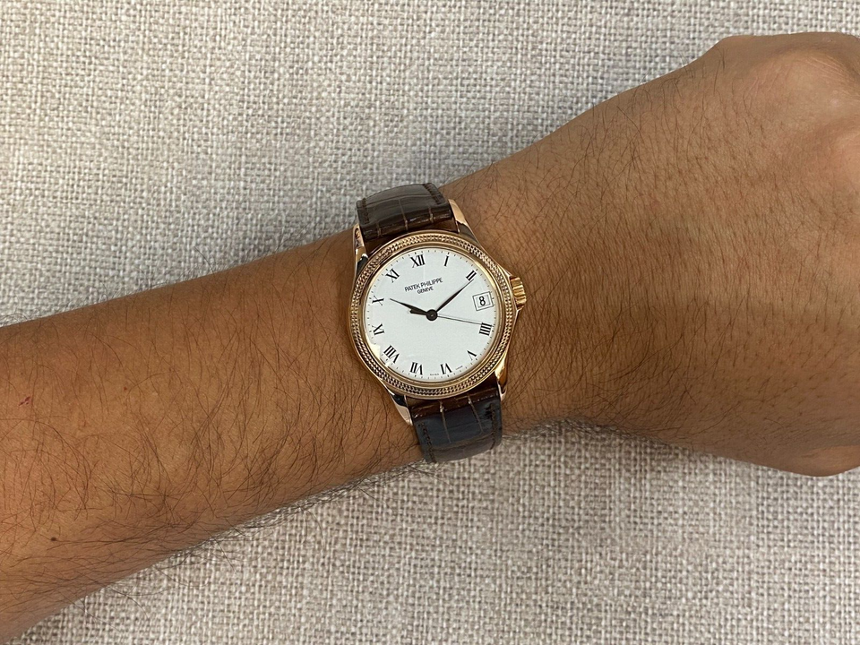 Patek Philippe Calatrava 5117 18k Rose Gold Mens 37mm Automatic Watch ...