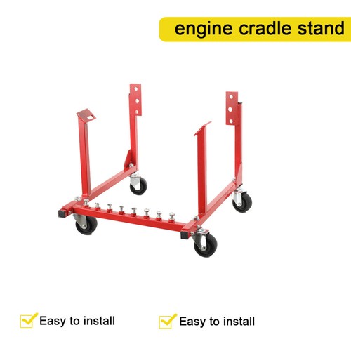1000LB Engine Cradle Lift Stand Kit w/ Wheel Casters For Small Block ...
