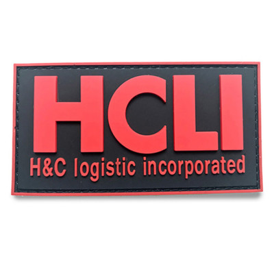 3D PVC HCLI H&C LOGISTIC INCORPORATED RUBBER TACTICAL HOOK LOOP PATCH BADGE RED | eBay