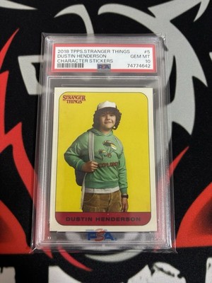 2018 Topps Stranger Things #5 Dustin Henderson RC Character Stickers ...
