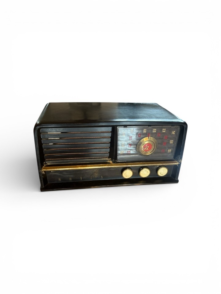 Vintage Arvin AM/FM Tube Radio 1950's Bakelite Tabletop-Mid Century ...