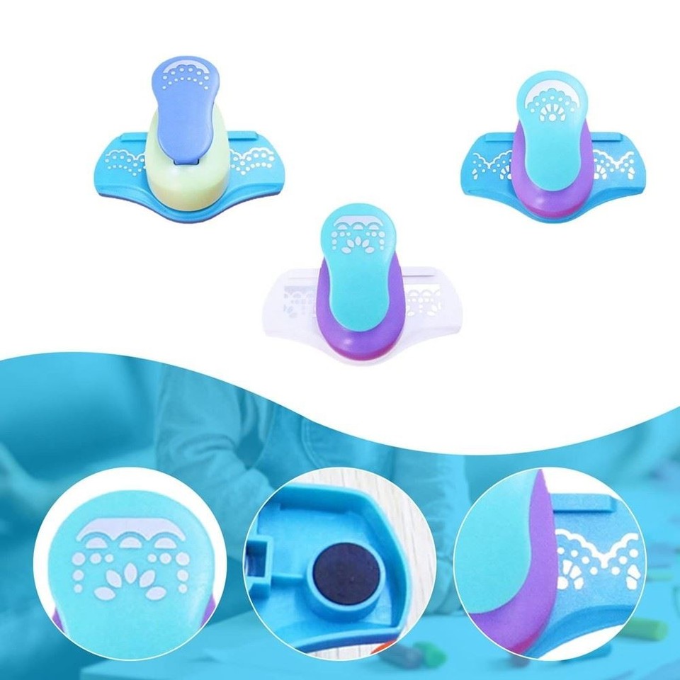 3Pcs Craft Punch Shapes Set Punch Lever Action Craft Puncher | eBay UK