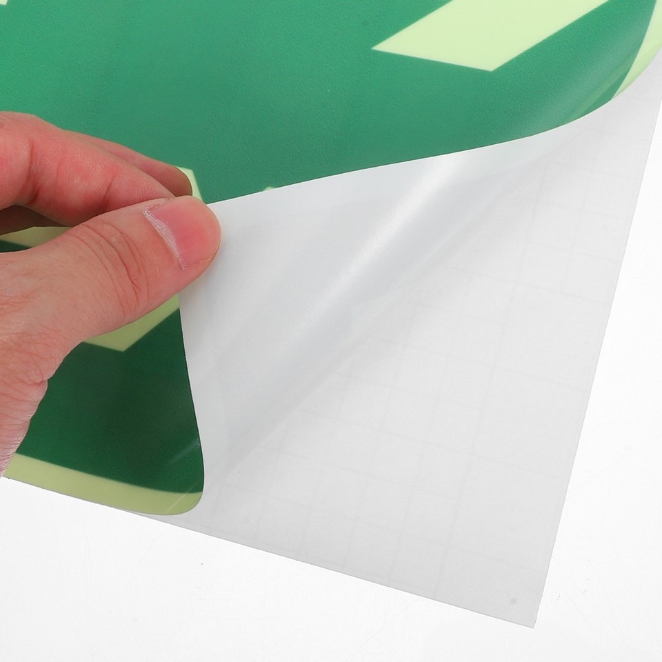 2 Sheets Fire Exit Sign Security Directional Sticker Entrance and Signs ...