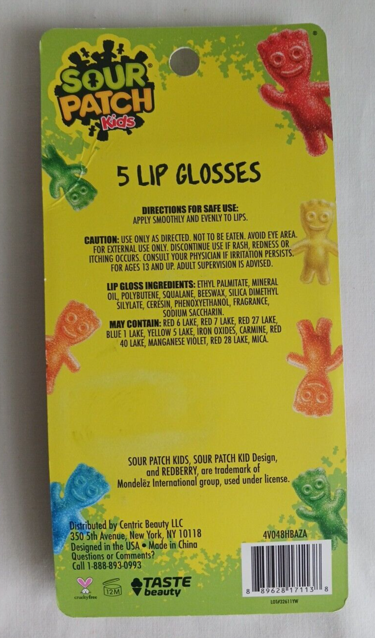 Taste Beauty Sour Patch Kids 5 Flavored Lip Glosses New | eBay