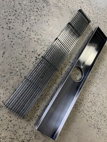 Gun Metal 600-900*100mm Linear Grill Floor Waste Grill Drain (80mm ...