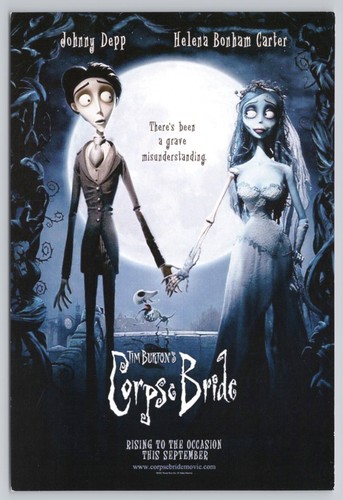 Tim Burton's Corpse Bride Movie Advertising, Johnny Depp, Vintage ...