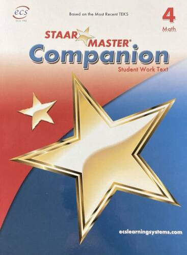 STAAR Master Companion Student Work Text Grade 4 Math - Paperback ...