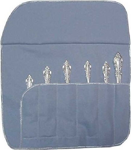 Set of 8 - Silverware Storage Wrap Roll 6pc piece place setting non ...