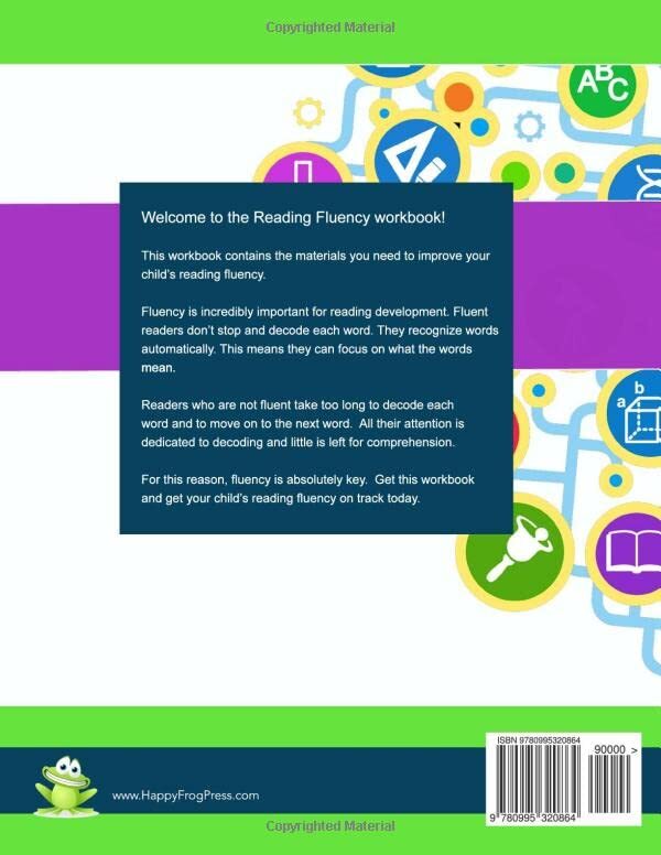 Reading Fluency Workbook (Reading Comprehension Skill Builders) | eBay