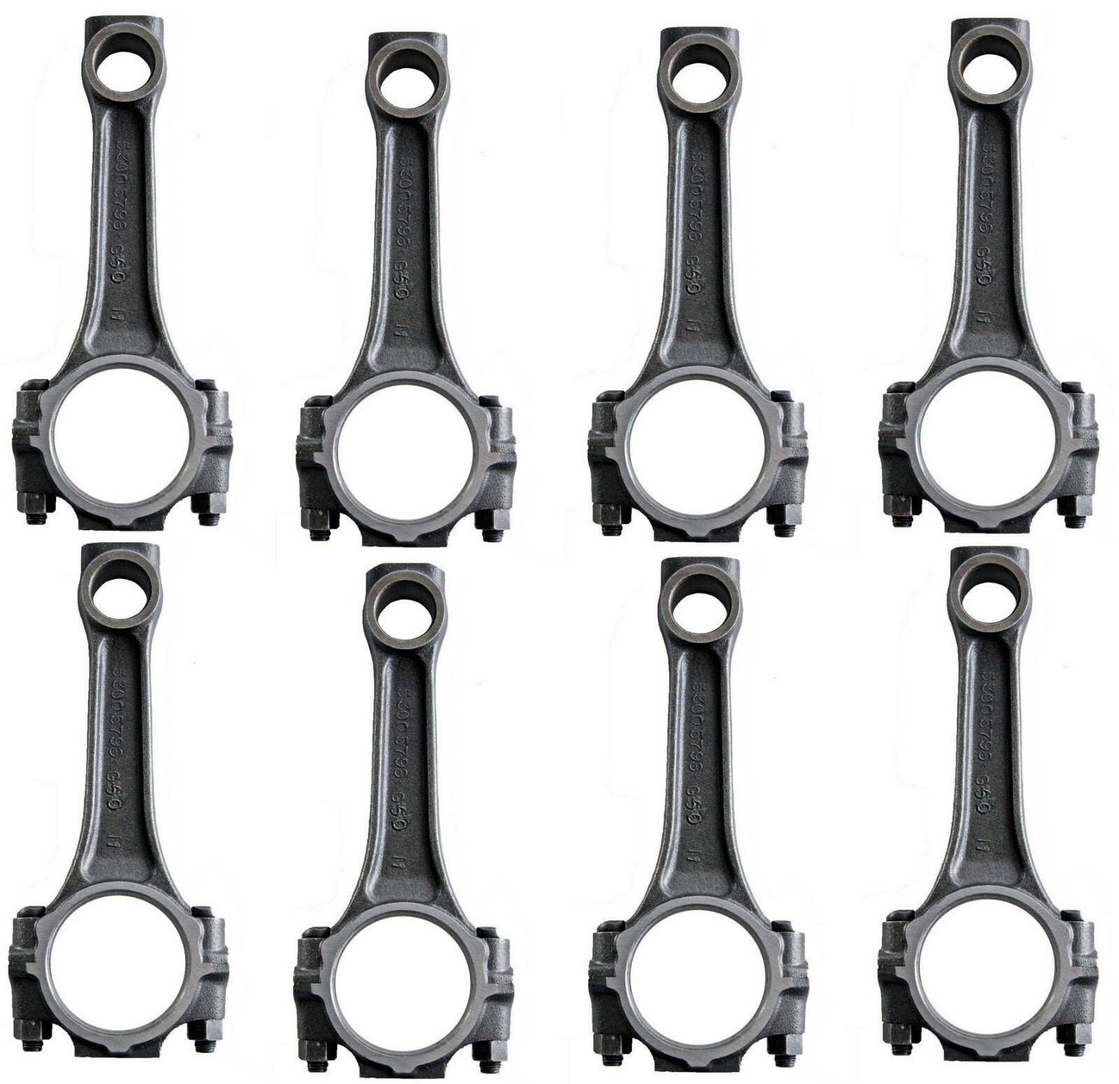 Reman Connecting Rods Set/8 for 1988-2003 Jeep Dodge 5.2L 318+5.9L 360 ...