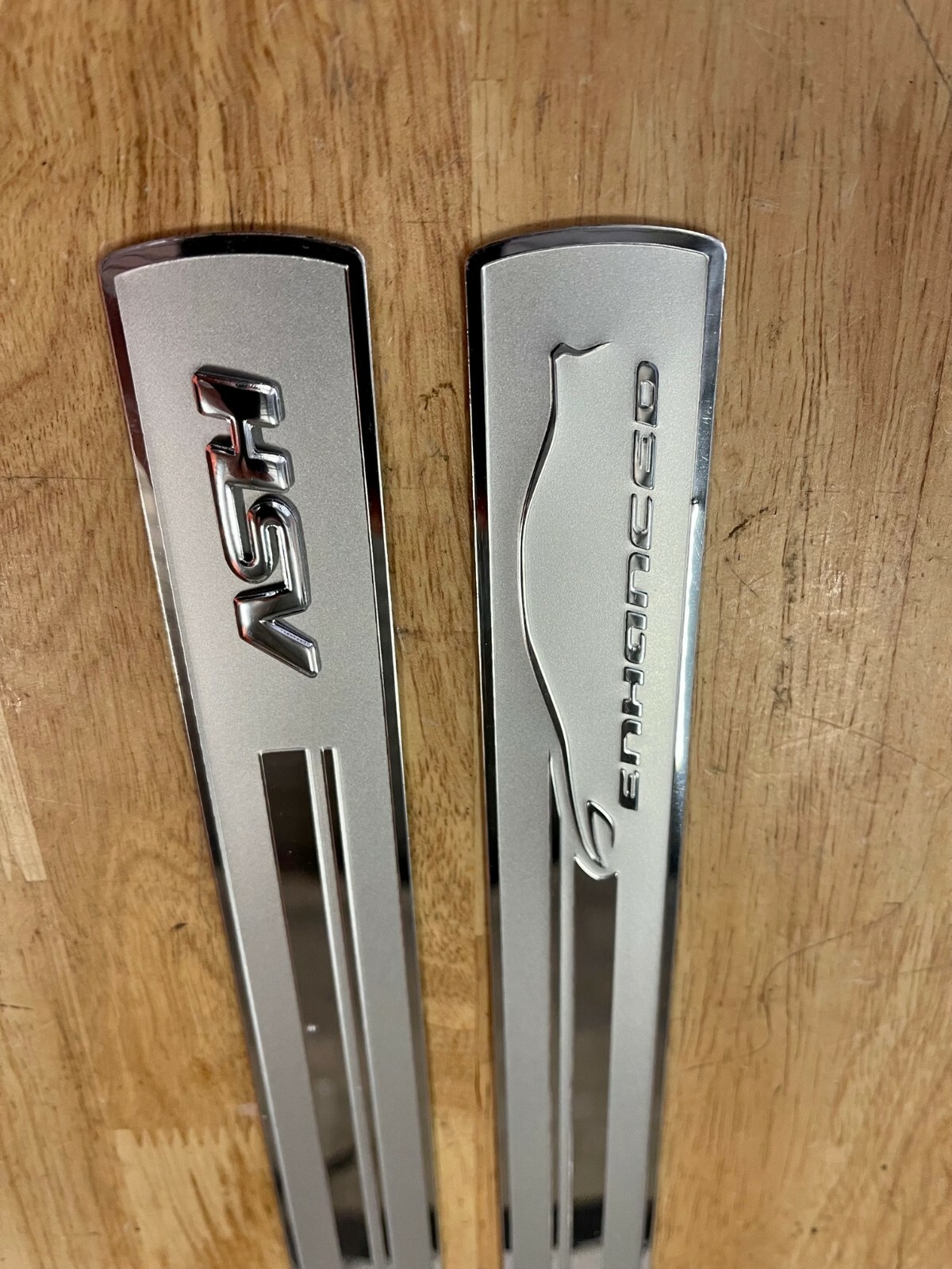 Front and rear set HSV Enhance scuff badge plate - VT VX VY VZ Holden ...
