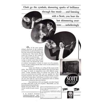 1944 Scott Radio: Clash Go the Symbols Vintage Print Ad | eBay