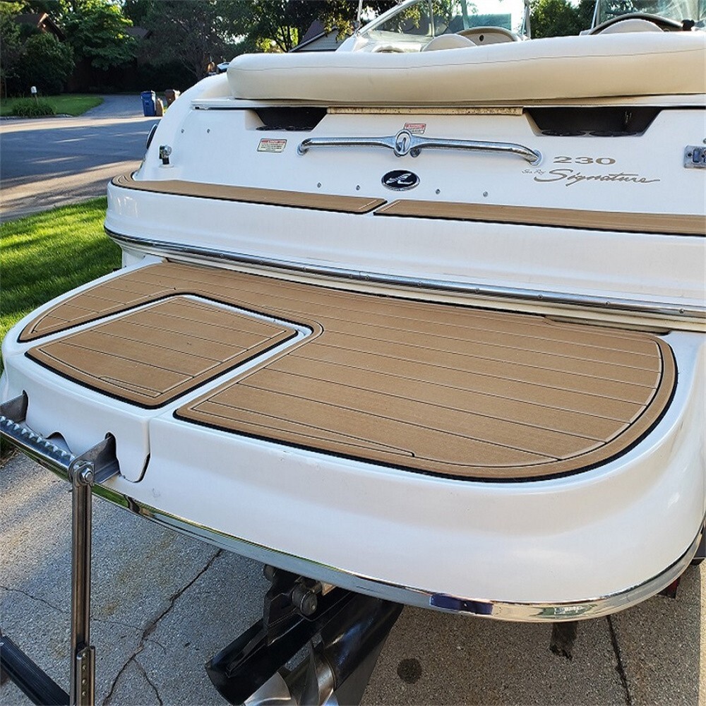 Sea Ray 370 Sundancer Swim Platform Pad Boat EVA Foam Faux Teak Deck ...