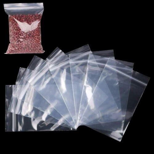 GRIP SEAL BAGS Self Resealable Clear Polythene Poly Plastic Zip Lock ...