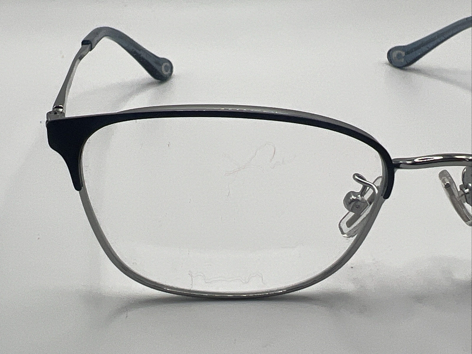 COACH HC5135 9405 satin navy & silver 53/17 women’s frames PP80 | eBay