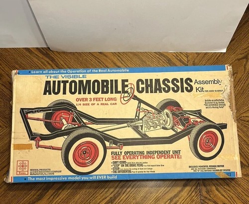 Vintage Renwal The Visible Automobile Chassis 1/4 Scale Model 813 Kit ...