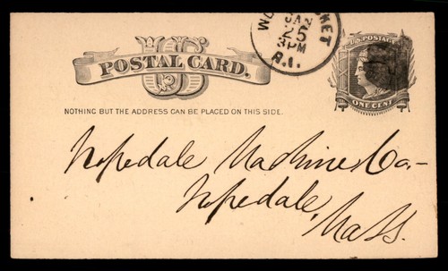 Mayfairstamps US Woonsocket to Hopedale MA Postcard aau_26299 | eBay