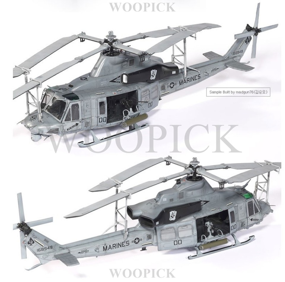 Academy 1/35 USMC UH-1Y Venom US Marine Helicoptor Huey Model kit Toy ...