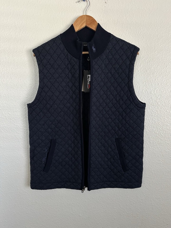 Polo Ralph Lauren Quilted Pony RLX Golf Sweater Vest Jacket Men’s Size ...