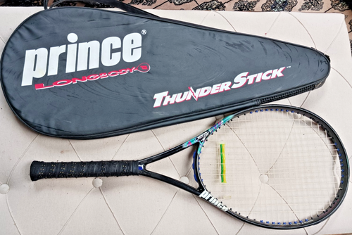 PRINCE LONGBODY THUNDER STICK OS 115 TENNIS RACQUET 4.25 GRIP + CARRY ...