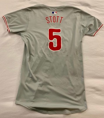 Bryson Stott Game Worn Philadelphia Phillies Road Gray Jersey ...
