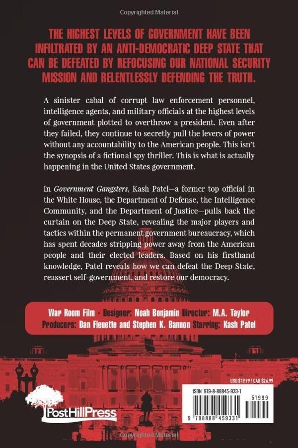 Government Gangsters Deep State Truth Battle for Democracy KASH PATEL ...