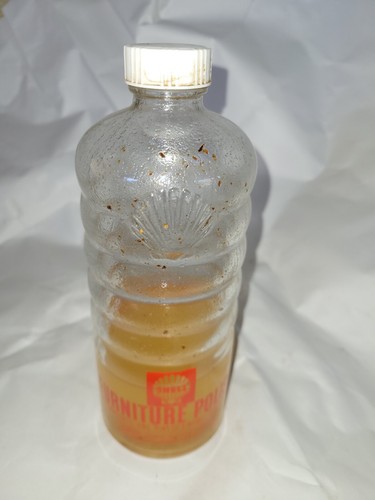 Vintage Shell oil Furniture Polish Glass bottle One Pint | eBay