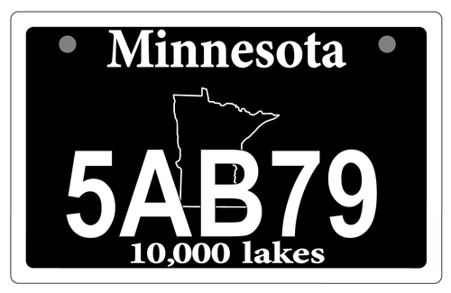 *NEW* Minnesota Black ATV/UTV License Plate *Now Available w/FRAME! #1 ...