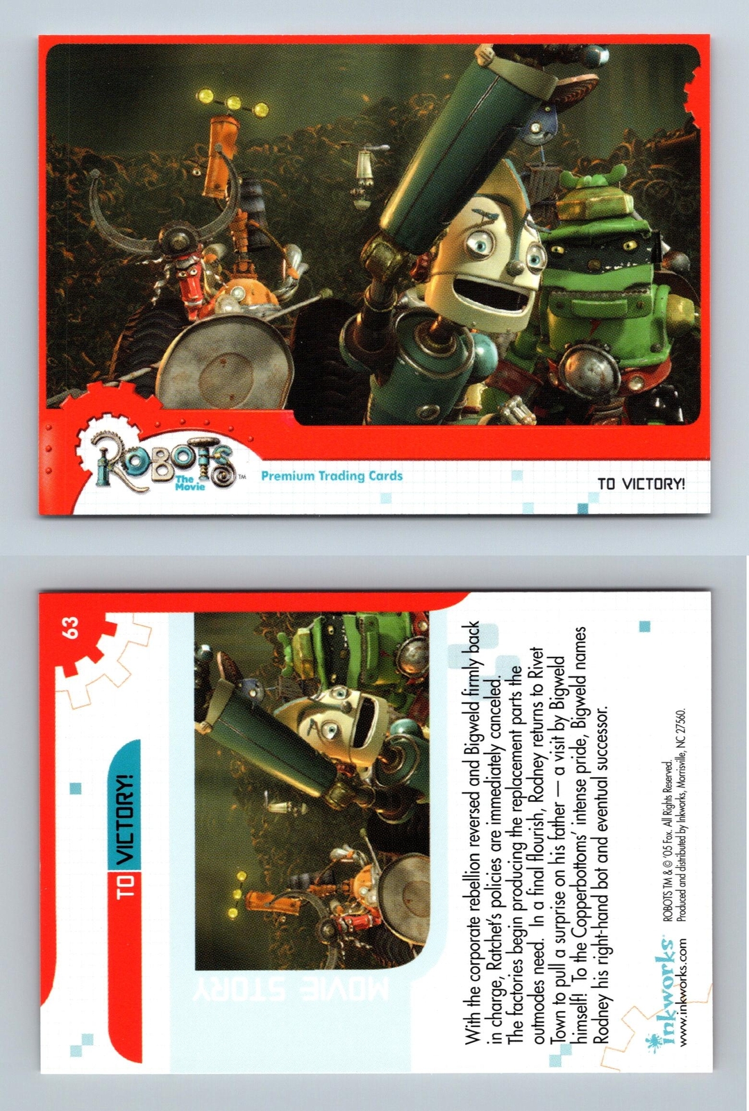 To Victory #63 Robots The Movie 2005 Inkworks Trading Card | eBay