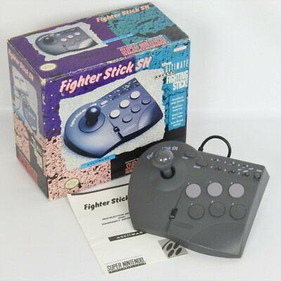 Asciiware FIGHTER STICK SN Controller Boxed Super Nintendo 0987 | eBay