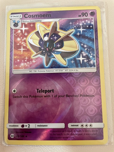 Pokémon TCG Cosmoem Sun & Moon Base Set 65/149 Reverse Holo Rare for ...