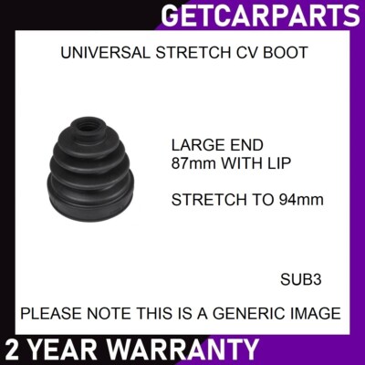 UNIVERSAL STRETCH CV BOOT KIT FRONT OUTER FITMENT - AIR TOOL COMPATIBLE ...