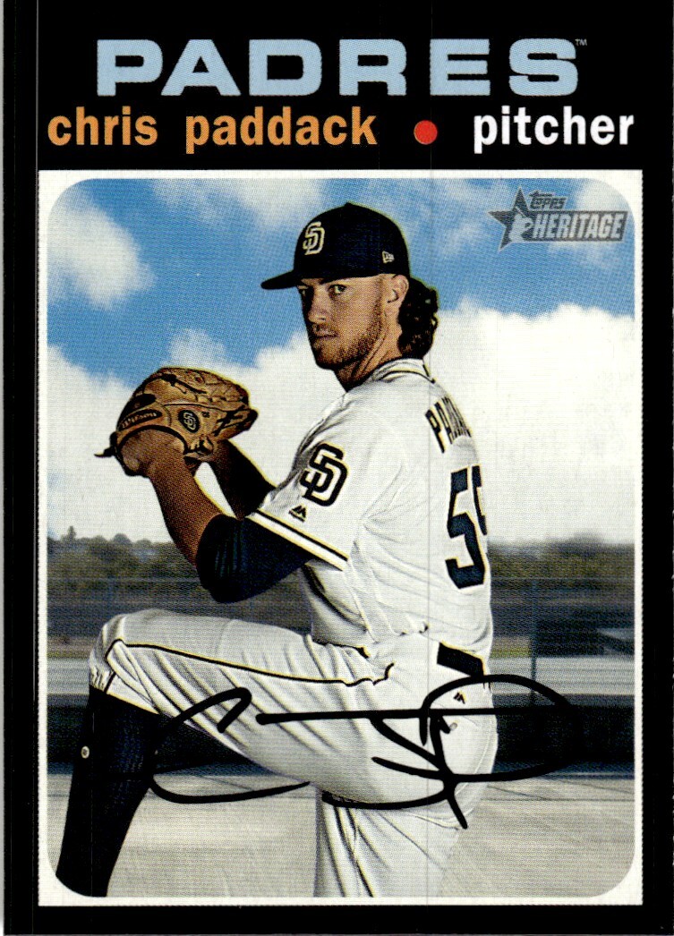 2020 Topps Heritage Chris Paddack San Diego Padres #182 | eBay