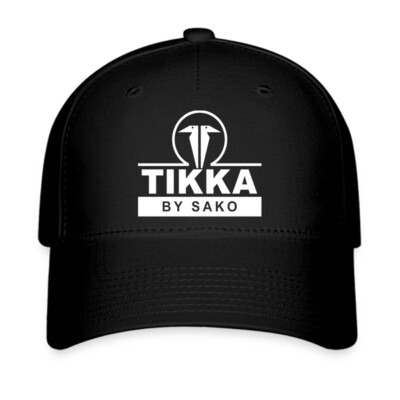 TIKKA by SAKO Firearms Gun Logo Black Hat Twill Cap Baseball Cap Size S ...