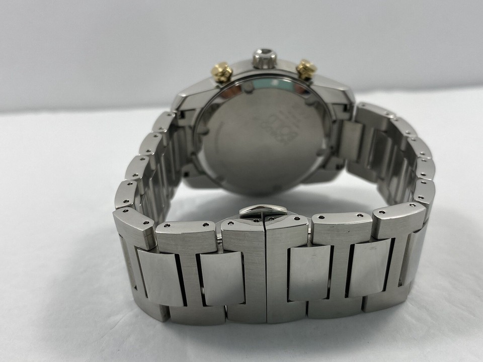 Movado Bold Verso Chronograph Quartz Silver Tone Steel Men's Watch ...