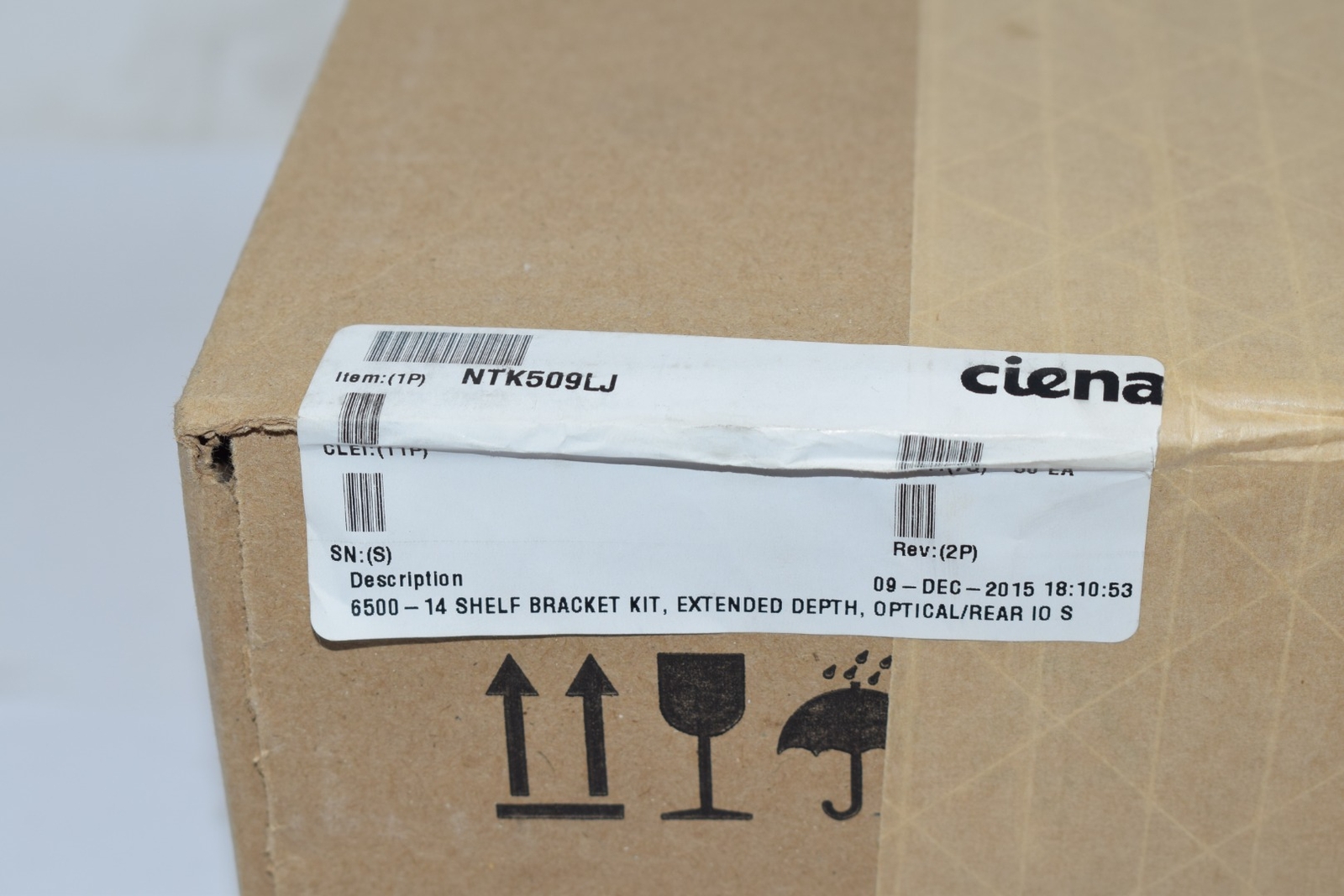 BOX CIENA NTK509LJ Shelf Bracket Kit 6500-14 23x5 for sale online | eBay