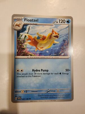 Floatzel 47/198 Pokémon TGC Scarlet & Violet | eBay