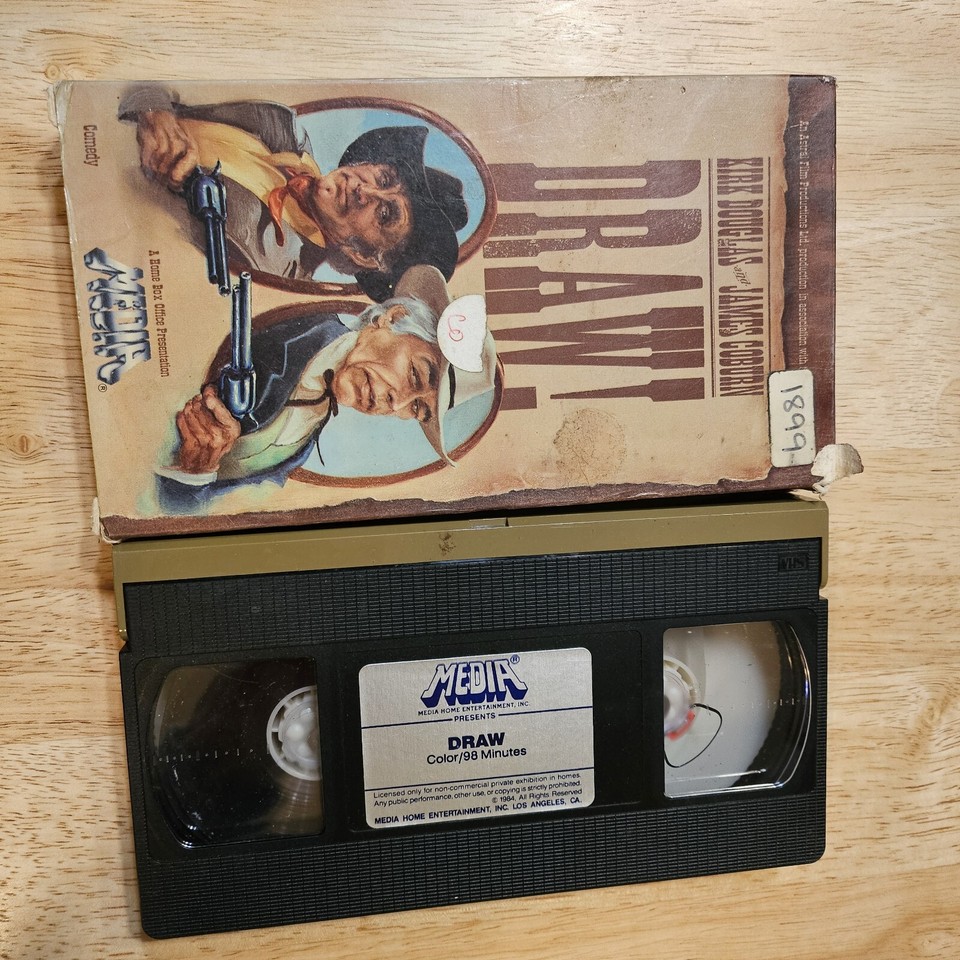 DRAW! with KIRK DOUGLAS and JAMES COBURN VHS 98 minutes 1984 | eBay