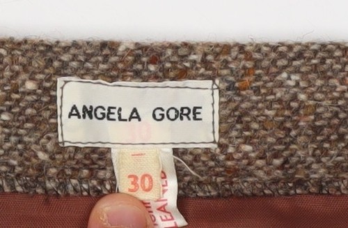 Angela Gore Women's Brown Wool Midi Skirt, UK 2 | eBay UK