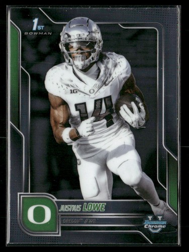2025 Bowman University Chrome #166 Justius Lowe Oregon Ducks | eBay
