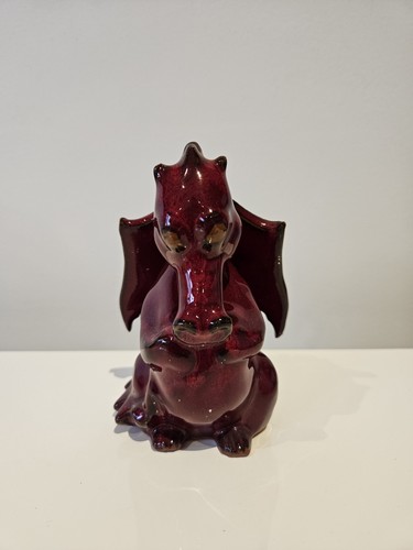 Vintage Welsh Dragon Red Pottery Ceramic Figure Doniau Cudd Bangor | eBay