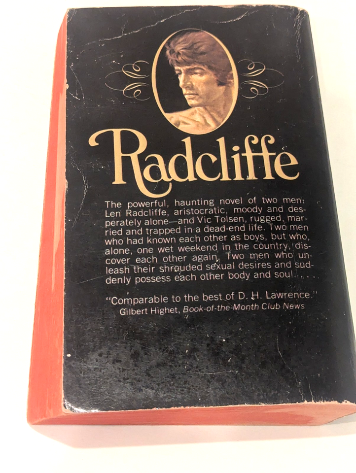 RADCLIFFE Gay Pulp 1971 David Storey Vintage Paperback Rare Edition | eBay