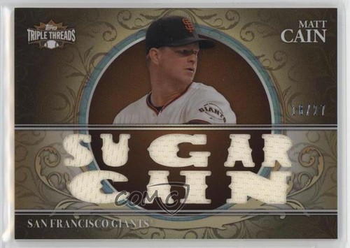 2013 Topps Triple Threads Relics Sepia /27 Matt Cain #TTR-MCA2 | eBay