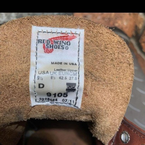 Redwing 9105 Irish Setter 6" Leather Boots US9.5D Made in USA 2011 | eBay